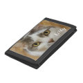 Custom Photo Name Text Personalized Trifold Wallet | Zazzle