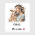 Custom Photo Name Waterproof Vinyl Stickers | Zazzle