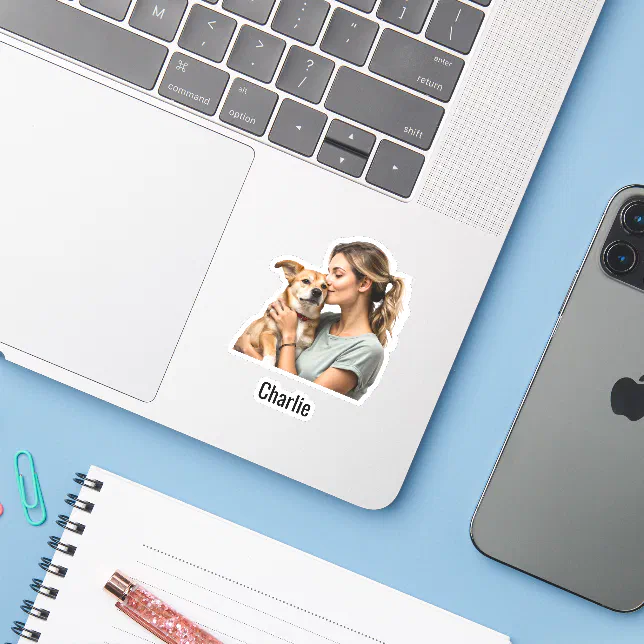 Custom Photo Name Waterproof Vinyl Stickers | Zazzle