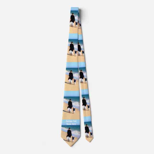Custom Photo Neck Tie Gift Your Photos and Text | Zazzle
