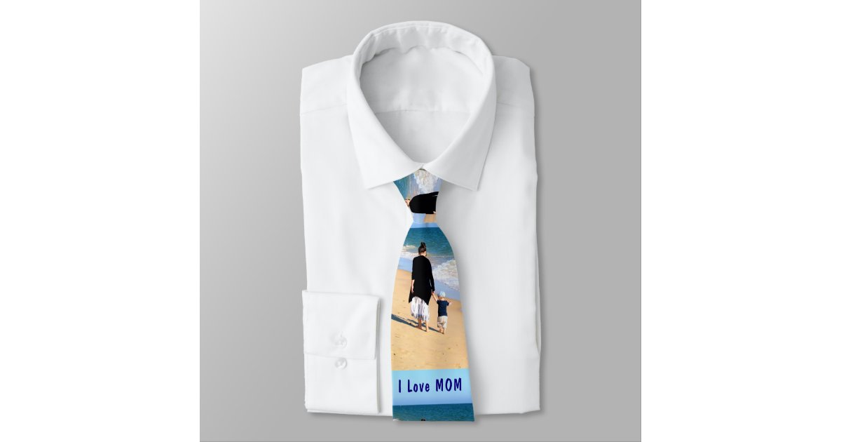 Custom Photo Neck Tie Your Mom Photos Gift | Zazzle