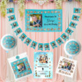 Custom Photo Party Animals Theme Kids Birthday Bunting Flags | Zazzle