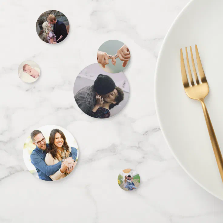 Custom Photo | Party Celebration Confetti | Zazzle