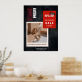 Custom Photo Percentage Off Black Friday Sale Poster | Zazzle