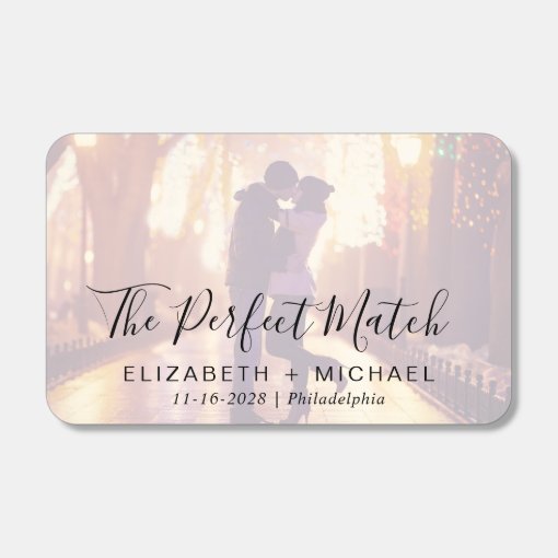 Custom Photo Perfect Match Wedding Favor | Zazzle