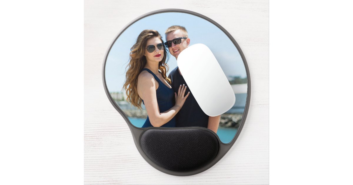 Custom Photo Personalize Couple Family Add Picture Gel Mouse Pad | Zazzle