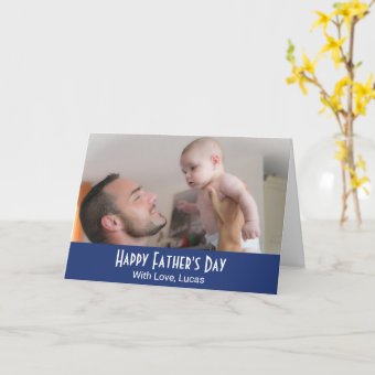 Custom Photo Personalized Father's Day Card | Zazzle