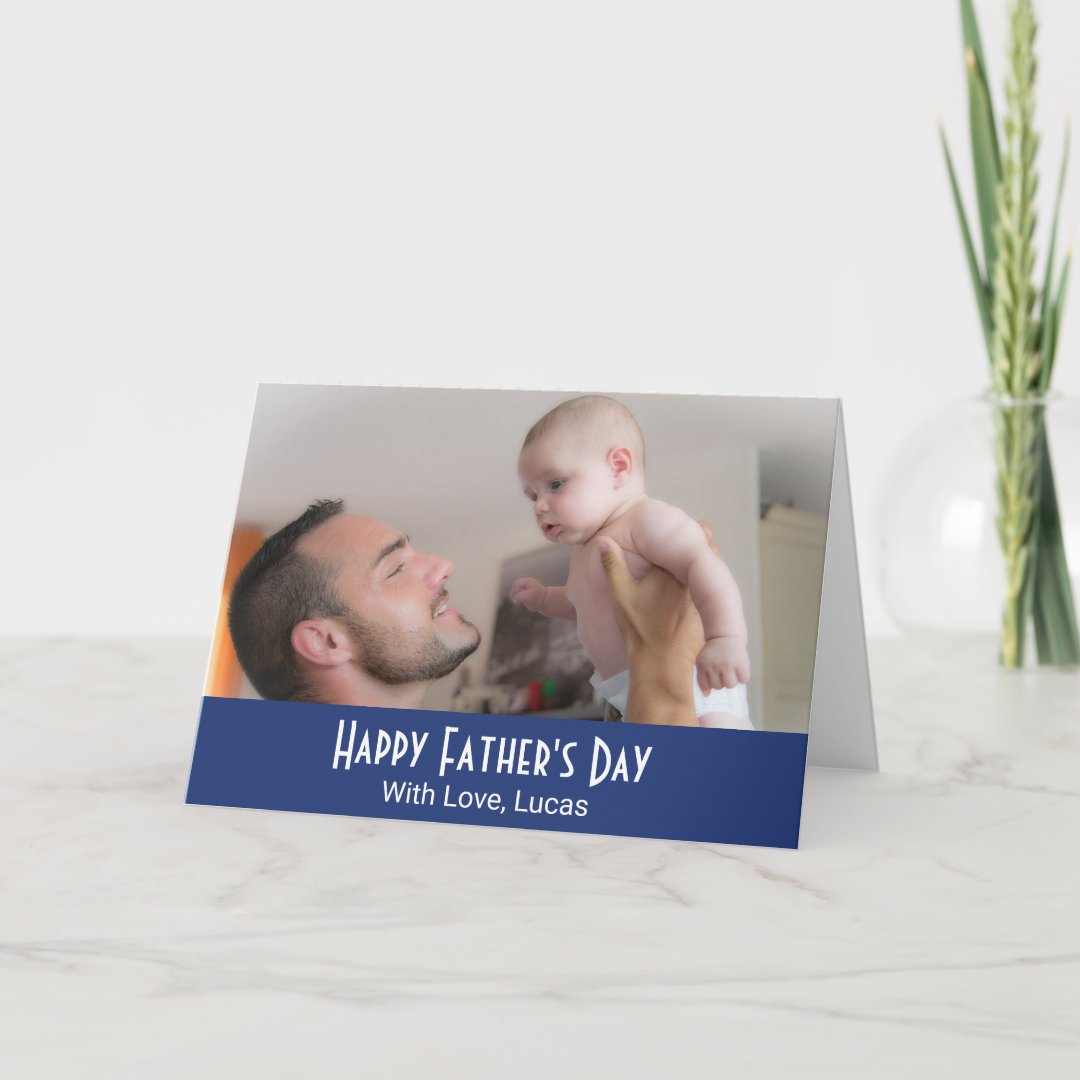 Custom Photo Personalized Father's Day Card | Zazzle
