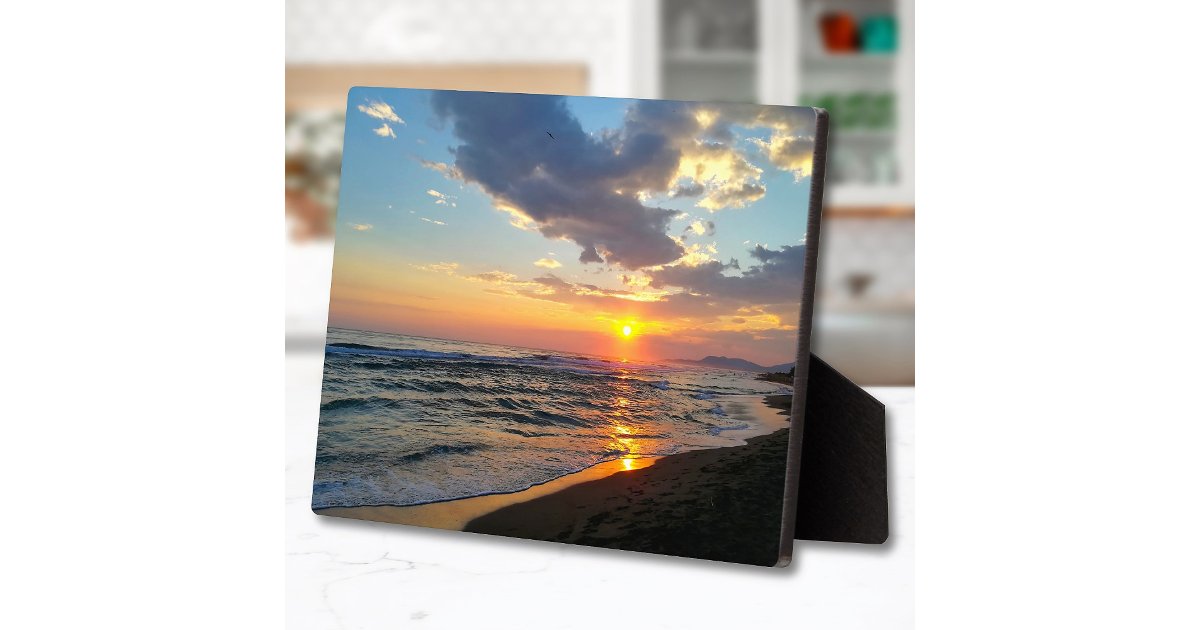 Custom Photo Personalized Frameless Easel Back Plaque | Zazzle