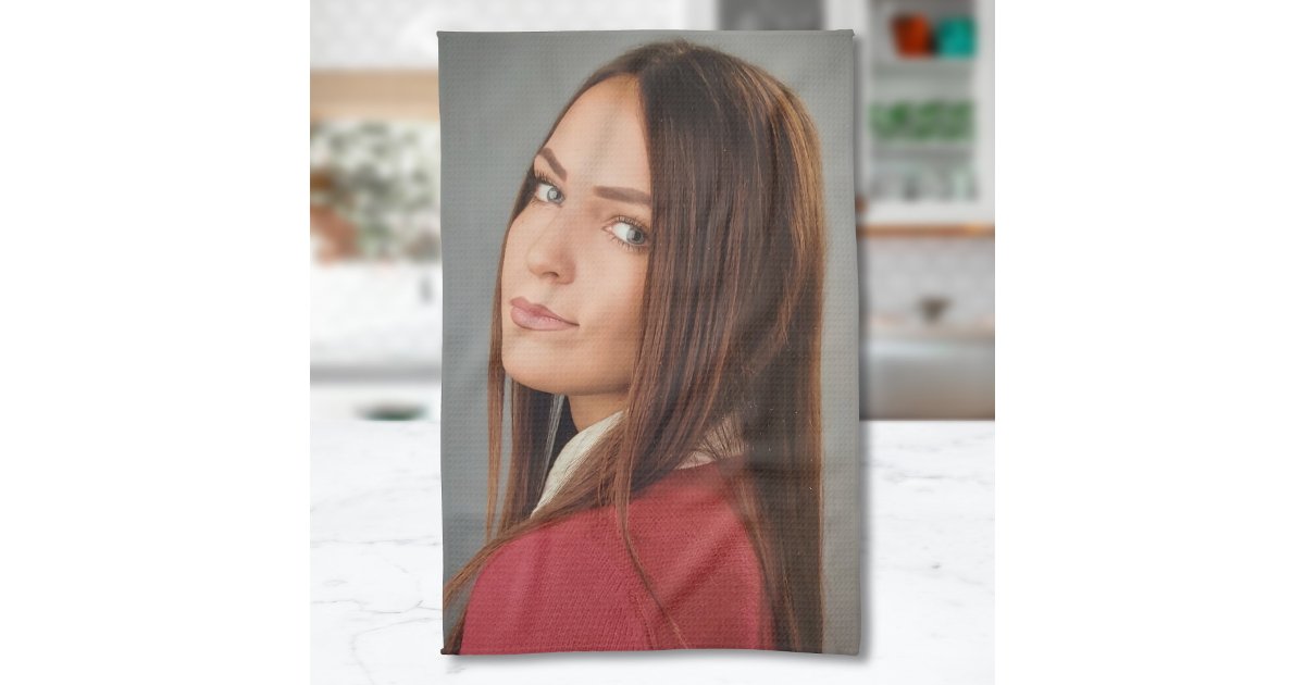 Custom Photo Personalized Kitchen Towel | Zazzle