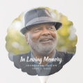 Custom Photo Personalized Memorial Tribute Funeral Balloon | Zazzle