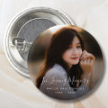 Custom Photo Personalized Memorial Tribute Funeral Button | Zazzle