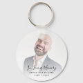 Custom Photo Personalized Memorial Tribute Funeral Keychain | Zazzle