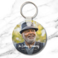 Custom Photo Personalized Memorial Tribute Funeral Keychain | Zazzle