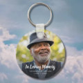 Custom Photo Personalized Memorial Tribute Funeral Keychain | Zazzle