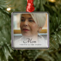 Custom Photo Personalized Memorial Tribute Funeral Metal Ornament | Zazzle