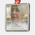 Custom Photo Personalized Memorial Tribute Funeral Metal Ornament | Zazzle