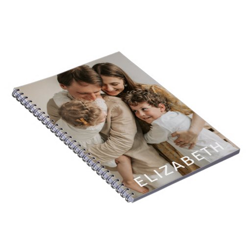 custom photo personalized name notebook | Zazzle