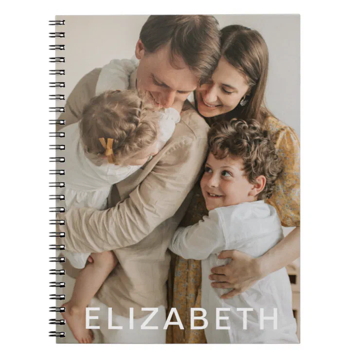 custom photo personalized name notebook | Zazzle