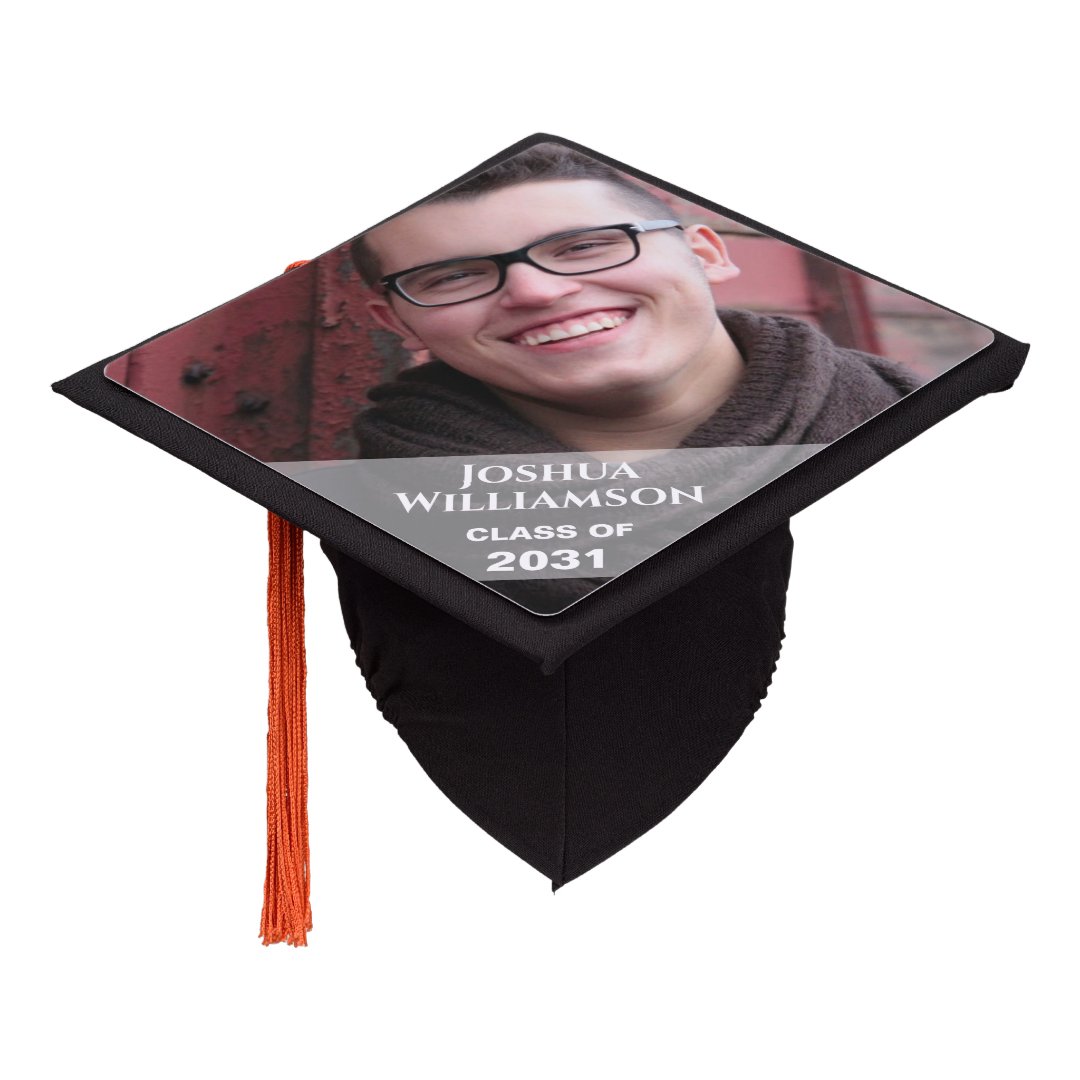 Custom Photo Personalized Name Year Graduation Cap | Zazzle