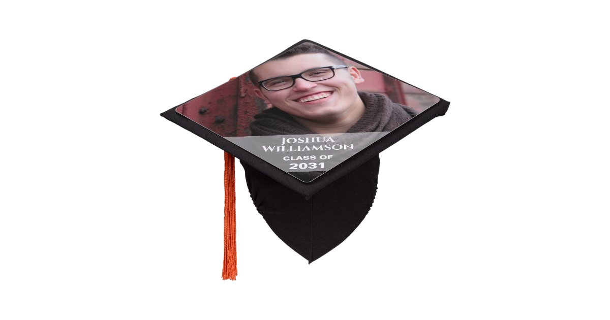Custom Photo Personalized Name Year Graduation Cap | Zazzle