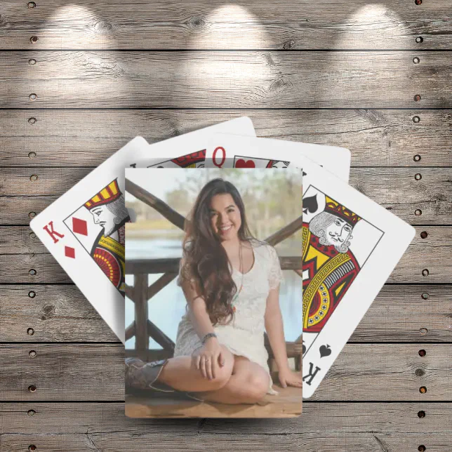 Custom Photo Personalized Poker Cards | Zazzle