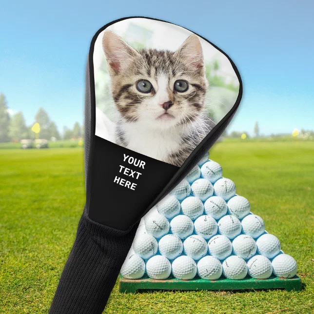 Custom Photo Personalized Text Create Your Own Golf Head Cover | Zazzle