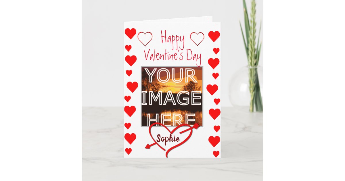 Custom Photo Personalized Valentines Card | Zazzle