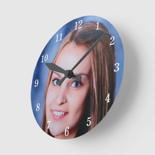 Custom Photo Personalized Wall Clock | Zazzle
