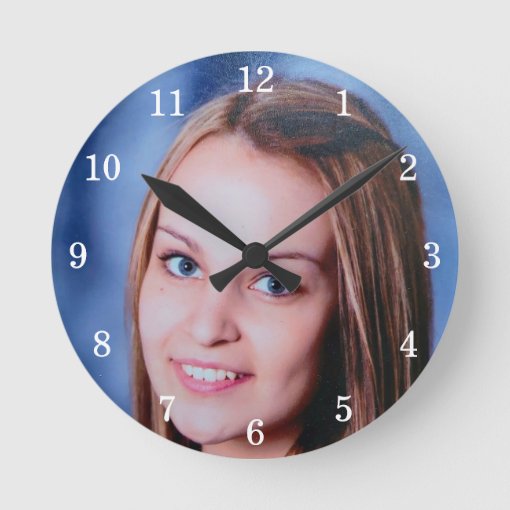 Custom Photo Personalized Wall Clock | Zazzle
