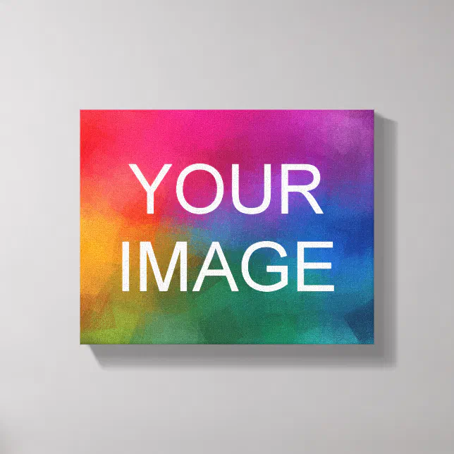 Custom Photo Picture Image Logo Horizontal Canvas Print | Zazzle
