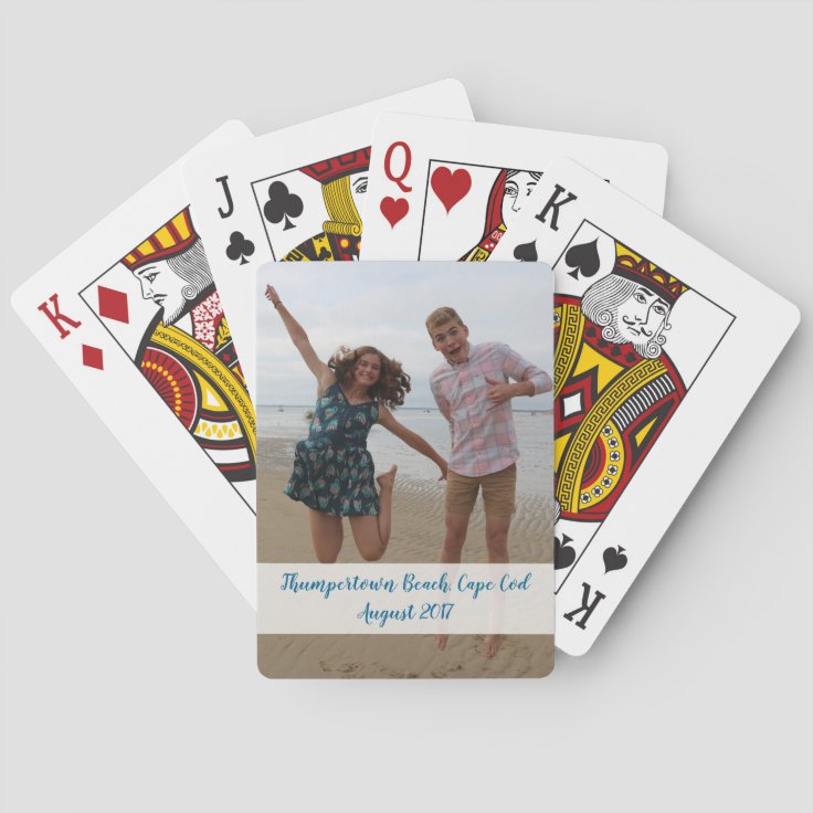 Custom photo playing cards - celebrate fun event | Zazzle