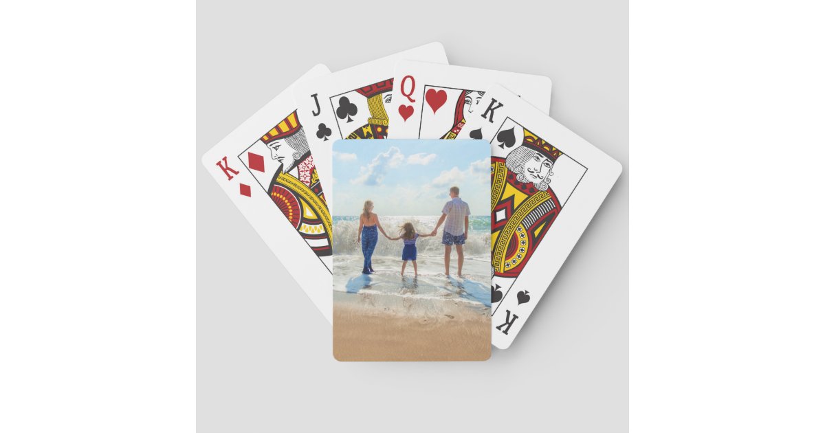 Custom Photo Playing Cards Your Favorite Photos | Zazzle