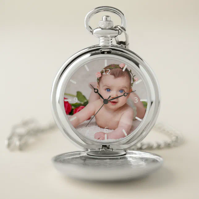 Custom Photo Pocket Watch | Zazzle