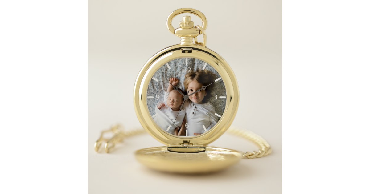 Custom Photo Pocket Watch | Zazzle