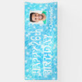Custom photo Pool birthday party pool water ripple Banner | Zazzle