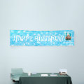 Custom photo Pool birthday party Pool water ripple Banner | Zazzle