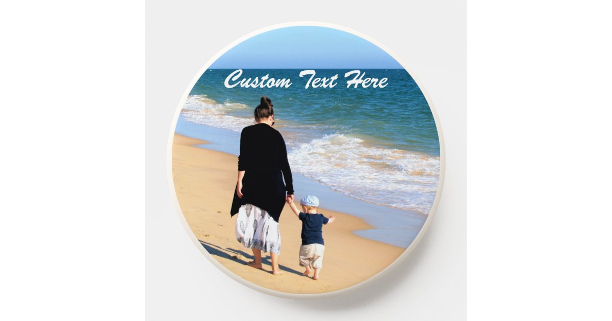 Custom Photo PopSocket Your Photos and Text | Zazzle
