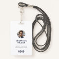 Custom Photo QR Code Staff ID Badge | Zazzle