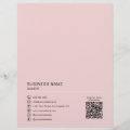 Custom Photo QR Pink Bakery Price List Flyer | Zazzle