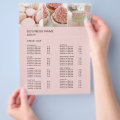 Custom Photo QR Pink Bakery Price List Flyer | Zazzle