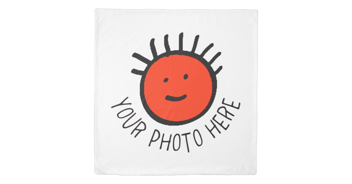 Custom Photo QUEEN SIZE DUVET COVER Template | Zazzle
