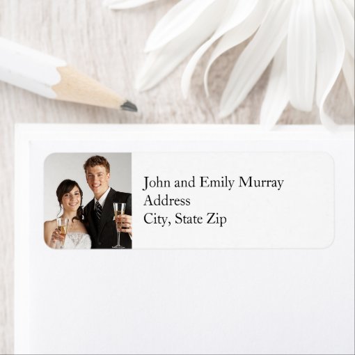 Custom Photo Return Address Labels | Zazzle