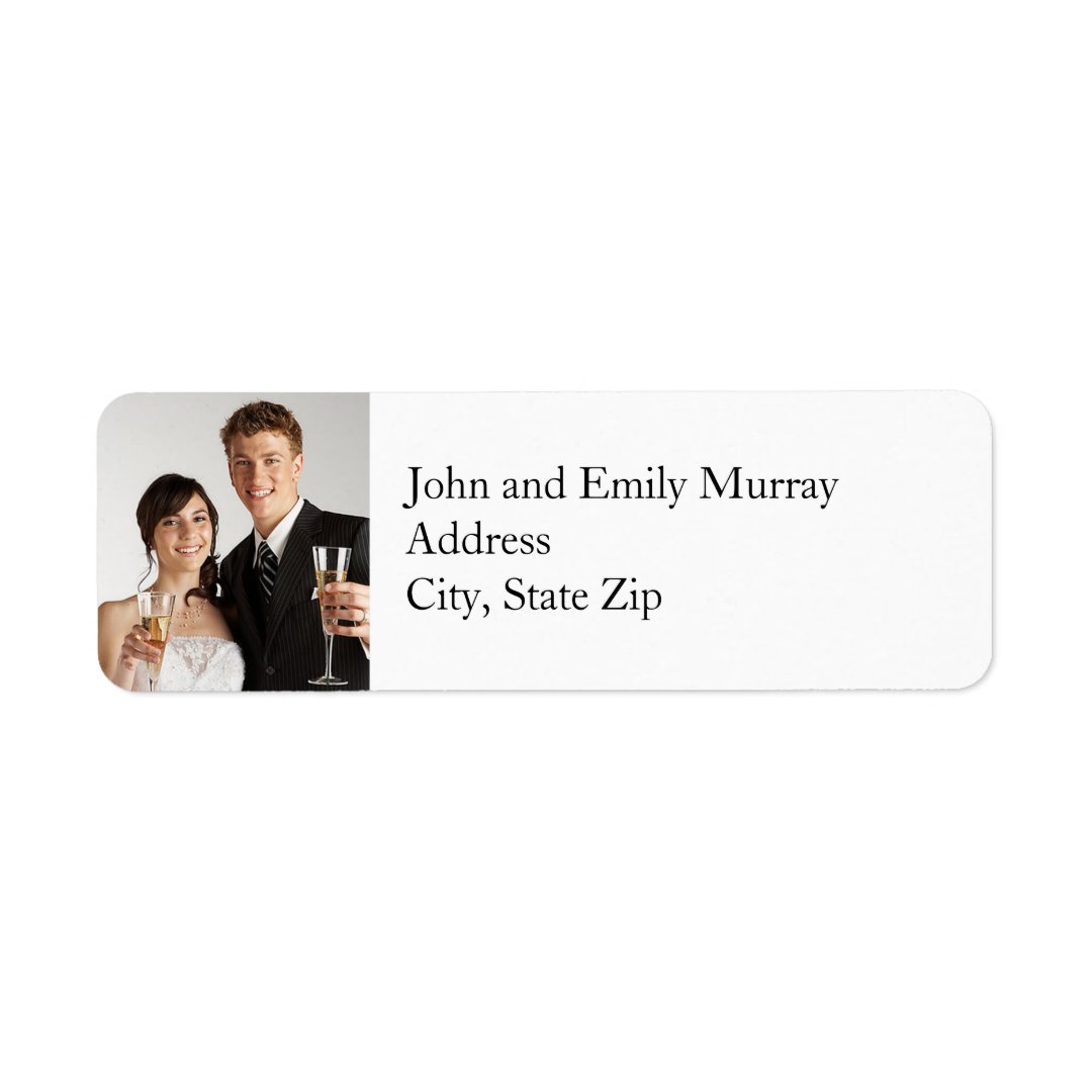Custom Photo Return Address Labels | Zazzle