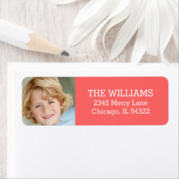 Custom Photo Return Address Labels | Zazzle