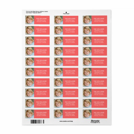 Custom Photo Return Address Labels | Zazzle