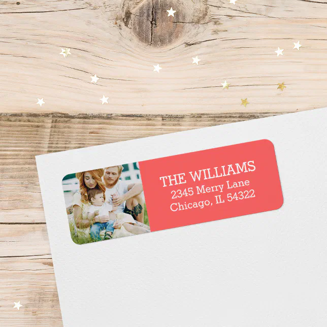 Custom Photo Return Address Labels | Zazzle