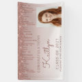 Custom Photo Rose Gold Glitter Drip Graduation Banner | Zazzle