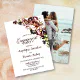 Custom Photo Rustic Fall Floral Engagement Party Invitation | Zazzle
