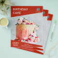 Custom Photo Scan QR Code Menu Cake Bakery Flyer | Zazzle